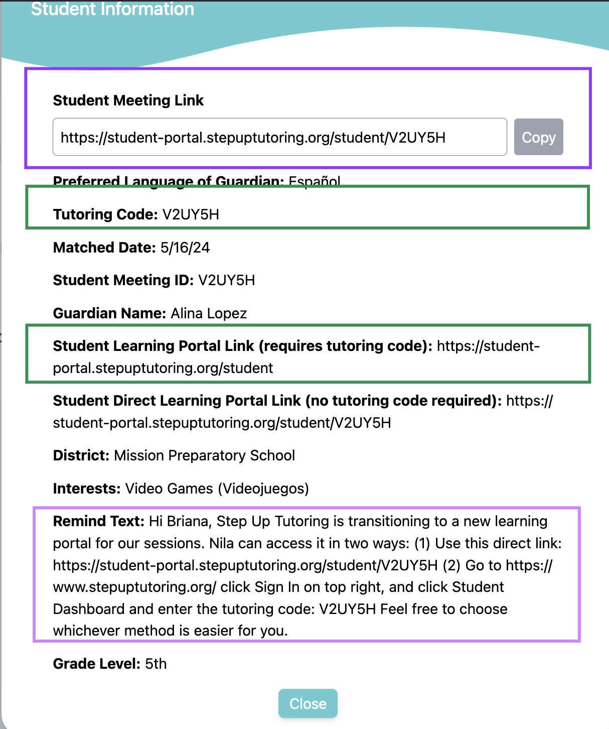 Getting Started: Learning Portal Quick Guide – Step Up Tutoring
